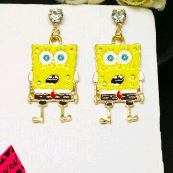 Jewelry | Handcraftedspongebob Squarepants Stud Earrings | Poshmark